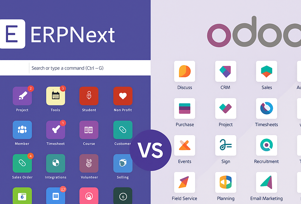 Solugy - ¿Odoo o ERPNext? Cual es el mejor ERP para tu organización